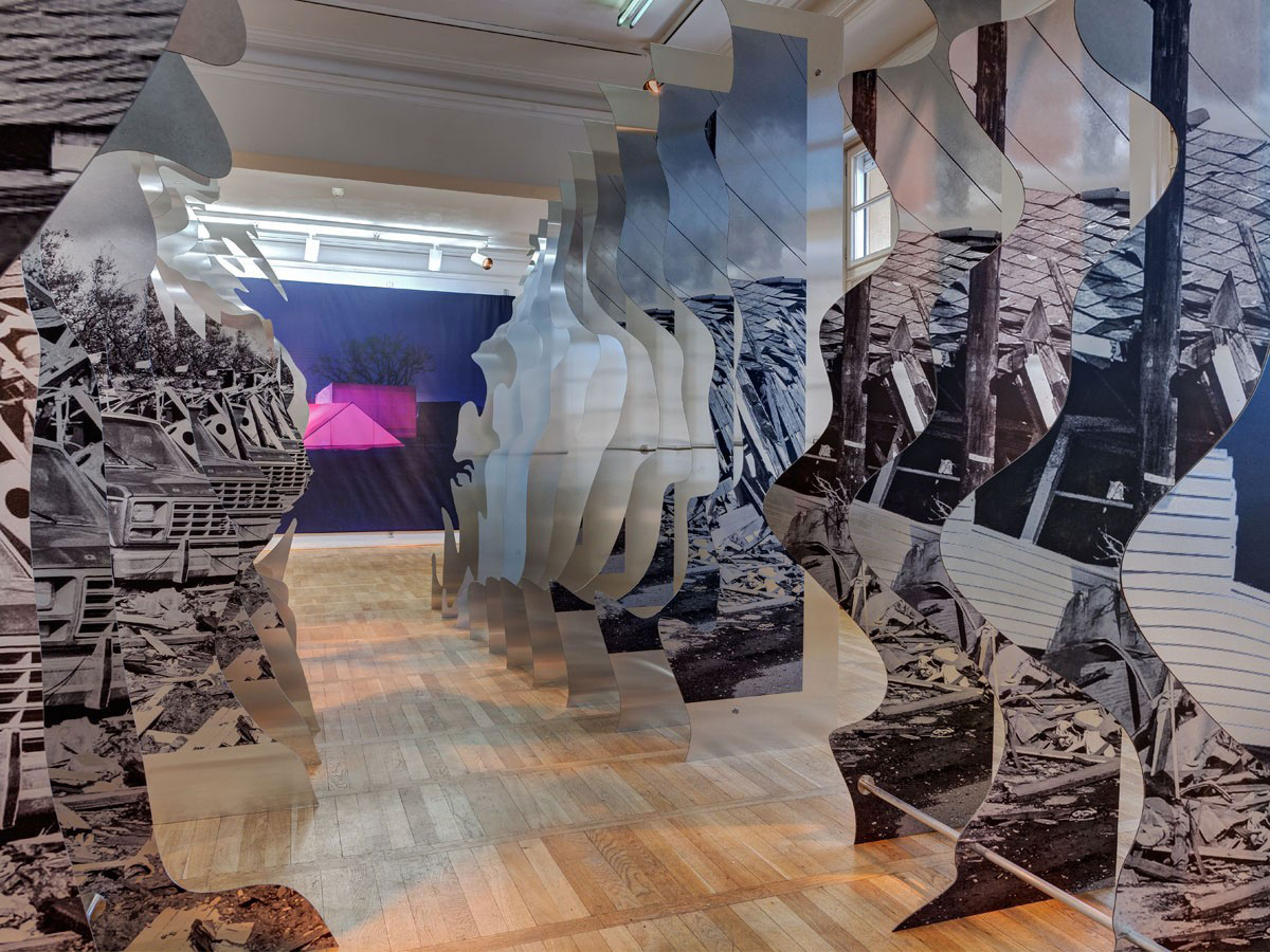GRAFT Architects Use Silver Mirror Dibond For Hurricane Katrina Exhibit ...